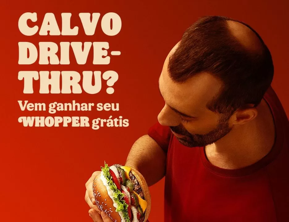 Burger King dá protagonismo aos calvos em campanha - Live MKT News