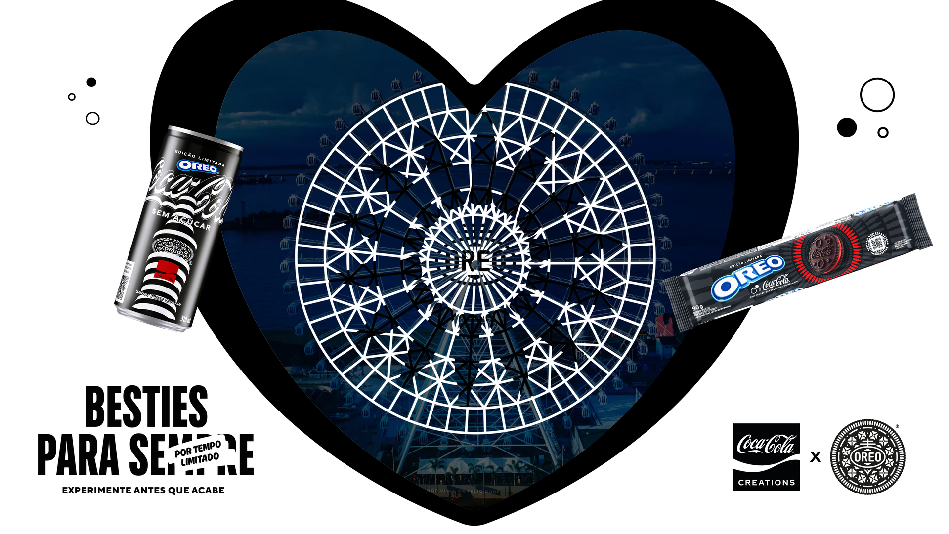 Coca-Cola e Oreo celebram collab com cabine temática e projeção de ...