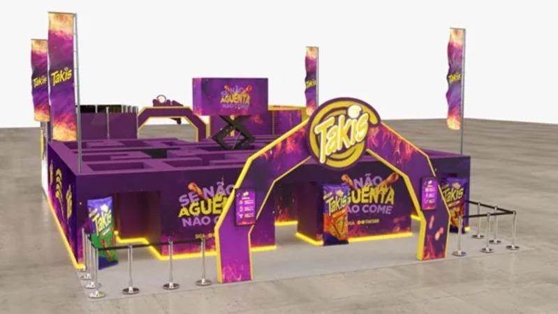 Takis faz estande virar labirinto na Brasil Game Show 2024 - Live MKT News