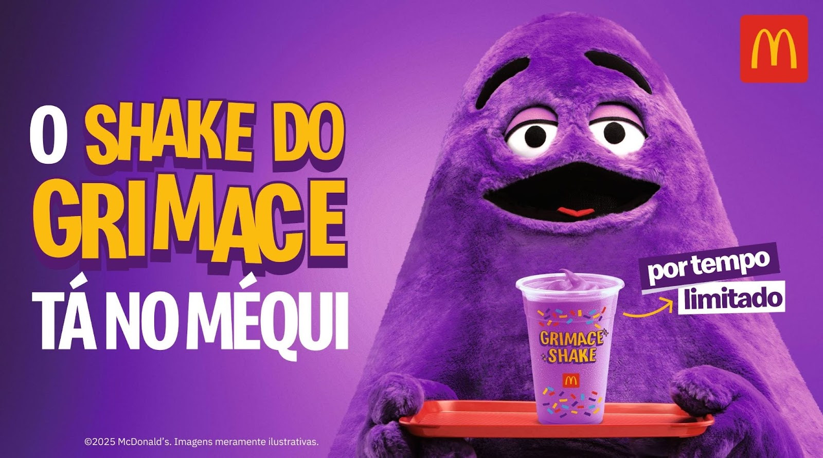 McDonald's traz Grimace de volta com Shake de Frutas Roxas e parceria ...