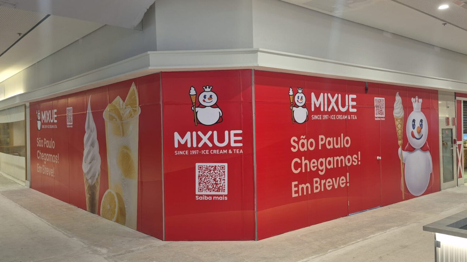 Mixue abre primeira loja do Brasil no Shopping Cidade São Paulo - Live ...